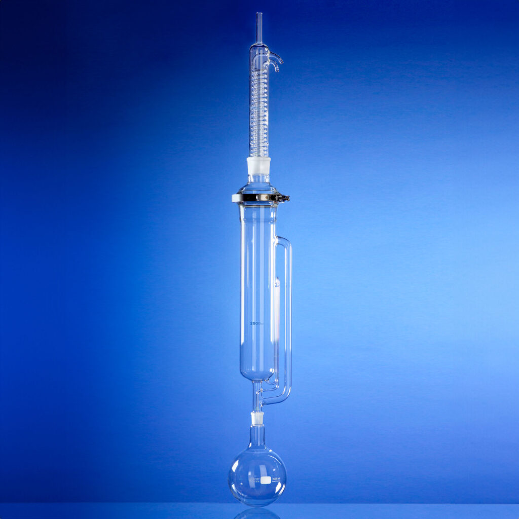 Extraction apparatus, Soxhlet - flat flange - Hofmann Glastechnik