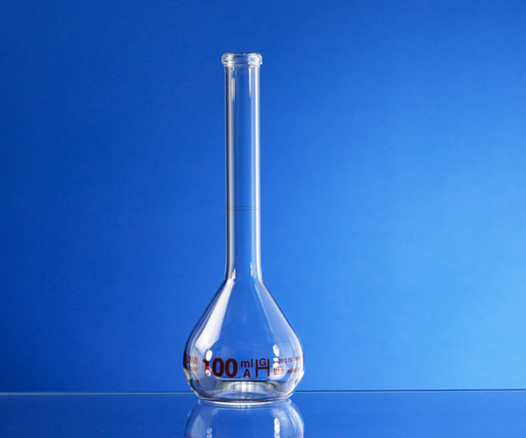 Messkolben mit Bördelrand - Hofmann Glastechnik