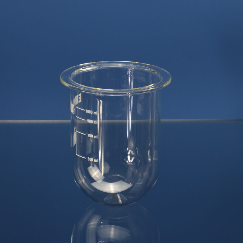 Glass vessels, 1000ml, with peek - Hofmann Glastechnik